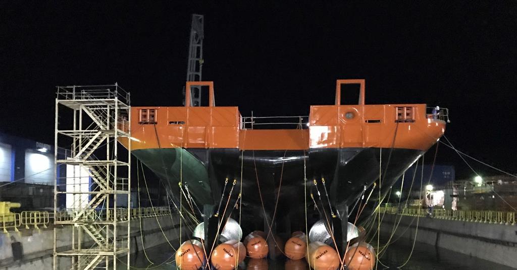 Innovative dry dock with inflatable buoyancy | News | Maritime Journal