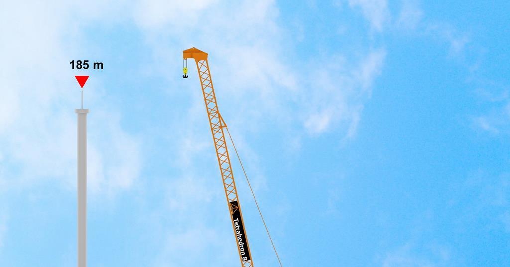 Tetrahedron designs 130m crane | News | Maritime Journal
