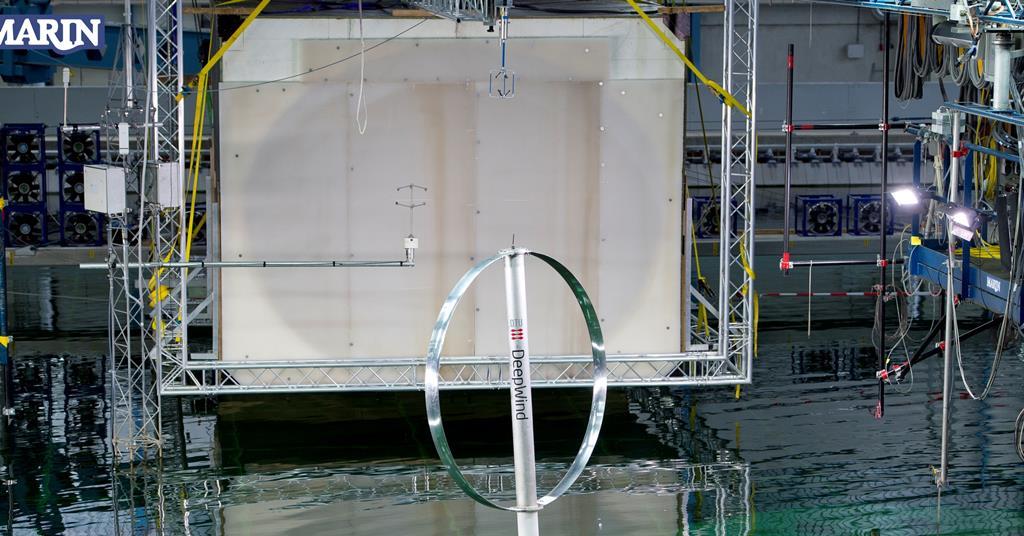 Vertical floating wind turbine tests | News | Maritime Journal