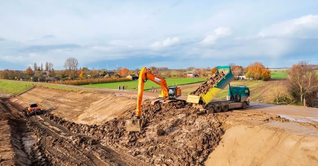 An all-electric large-scale dyke construction project | News | Maritime ...