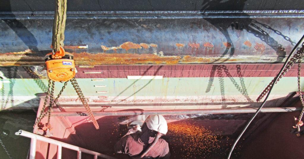 Emergency hull repairs completed in two days | News | Maritime Journal