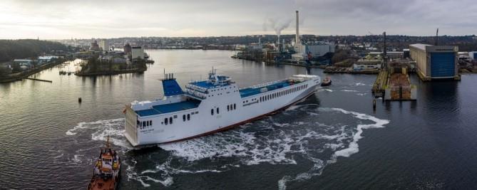 Newbuild RoRo sets sail on test voyage | News | Maritime Journal
