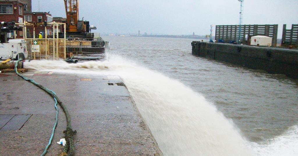 Pumping the dock dry for caisson refurbishment | News | Maritime Journal