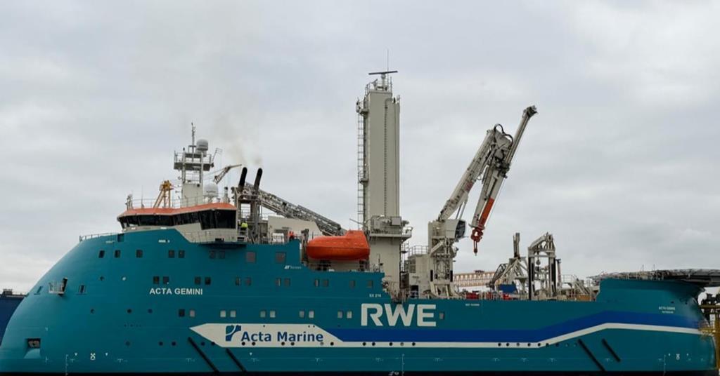 Acta Marine takes delivery of ‘methanol-ready’ CSOV | News | Maritime ...