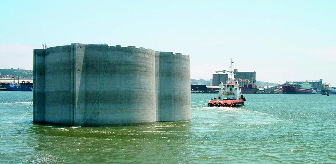 First Caissons Floated Out for Durban Quay Wall Project | News ...