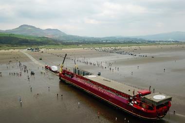 Beach landing tests capable heavy lift barge | News | Maritime Journal