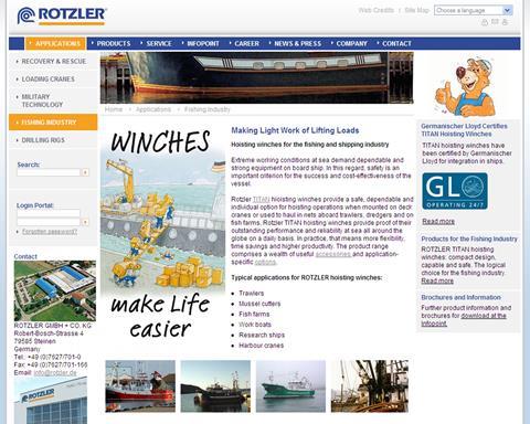 New website for Rotzler winches | News | Maritime Journal