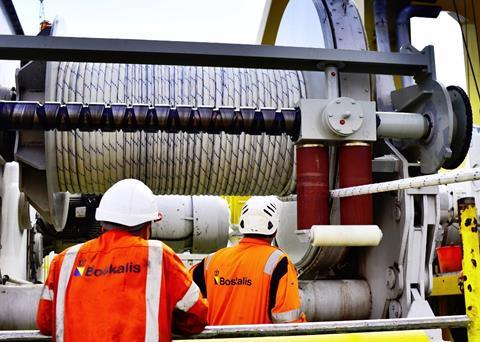 Reflective anchor lines for floating crane | News | Maritime Journal